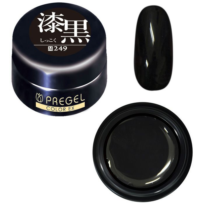 PREGEL COLOR EX 249 JET BLACK – Nail Wonderland