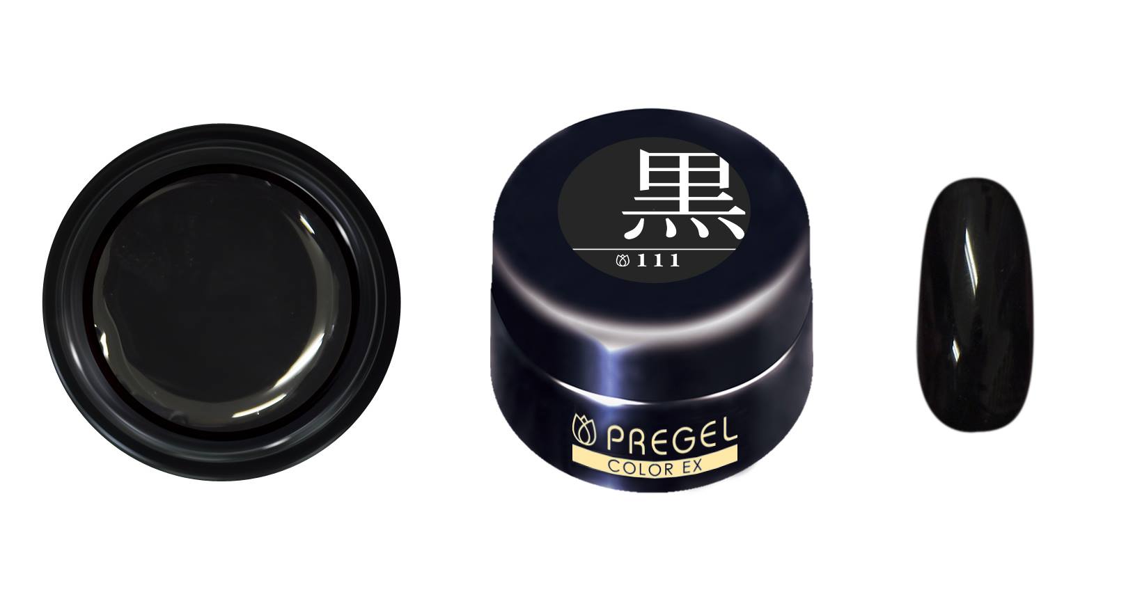 PREGEL COLOR EX 111 BLACK – Nail Wonderland