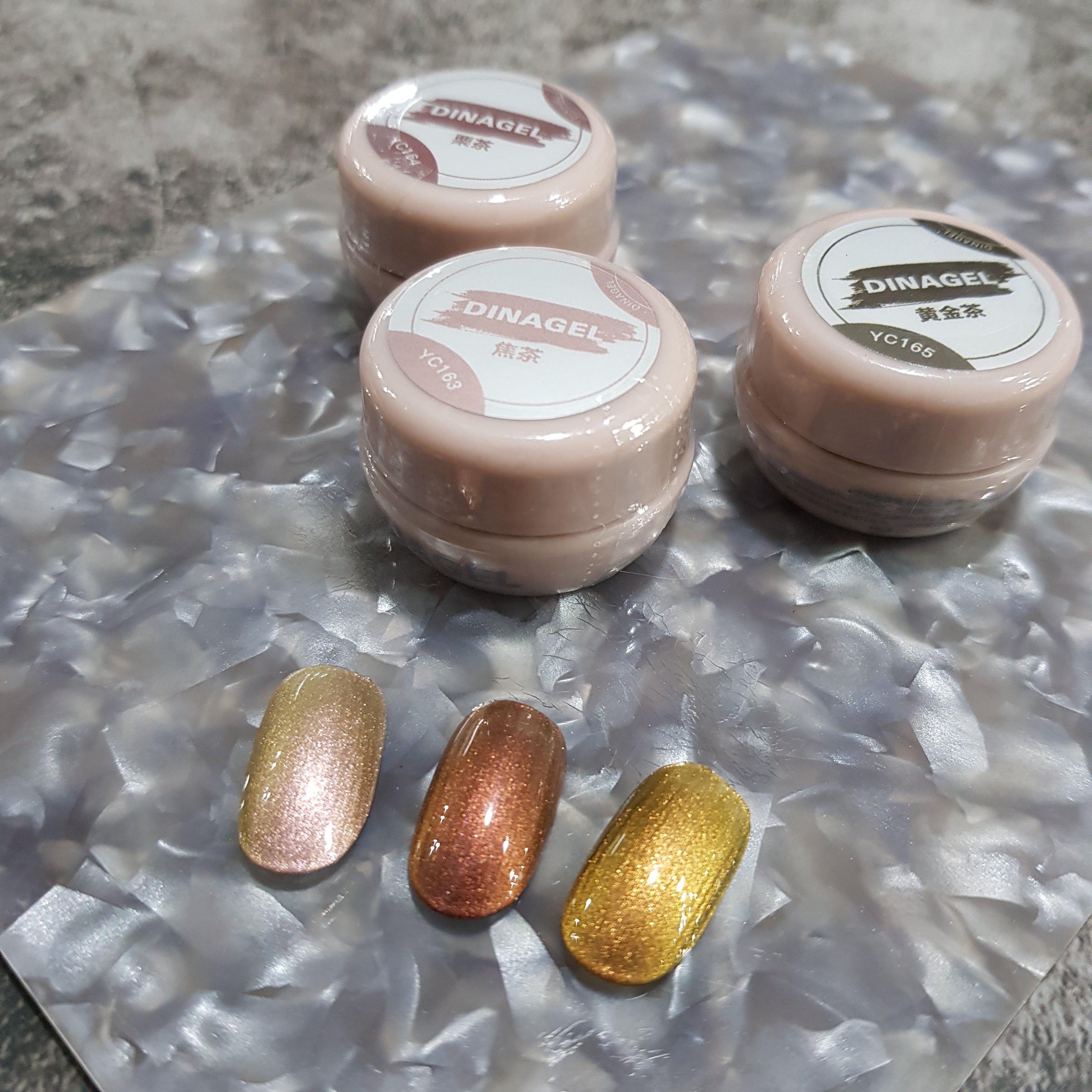RUYIYA / DINAGEL METALLIC GEL SET – Nail Wonderland